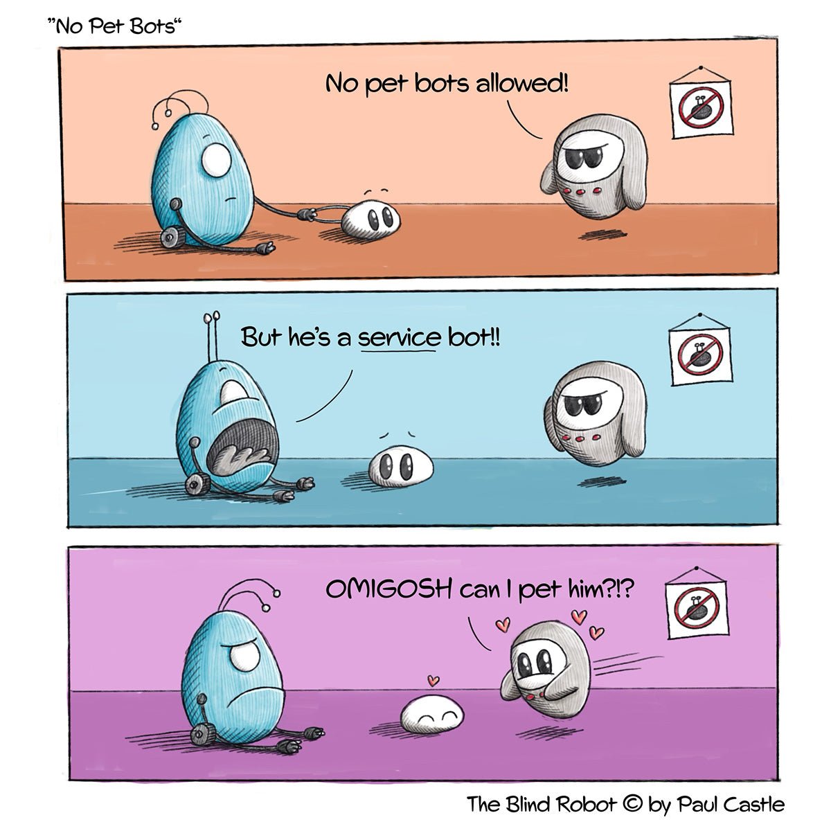 The Blind Robot Cartoon - Comic Collection 1 – Paul Castle Studio